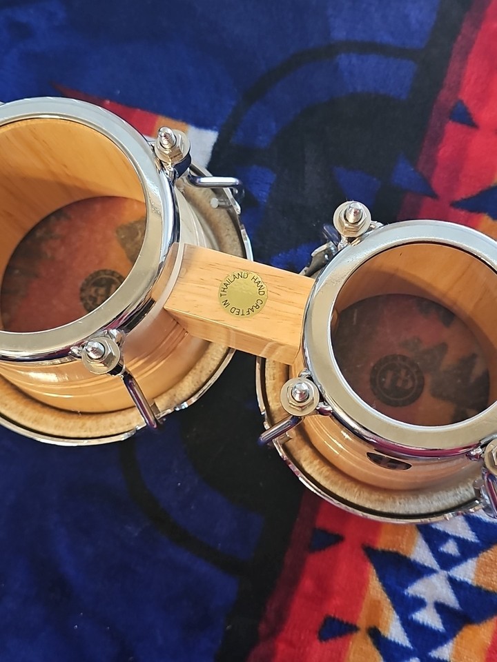 LPM199-AW LPMC Mini Tunable Natural Wood Bongos | eBay