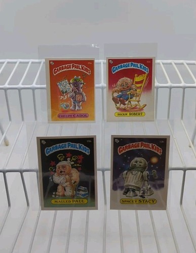 4 Vintage 1985 Topps Garbage Pail Kids Cards UK Mini Carol Robert ...