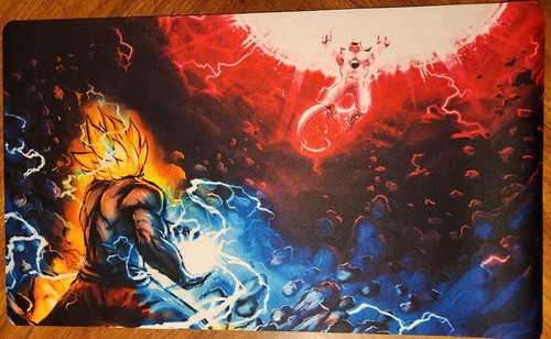 Dragon ball Z Goku VS Frieza Playmat desk Mouse Pad TCG CCG 24 x 14 ...