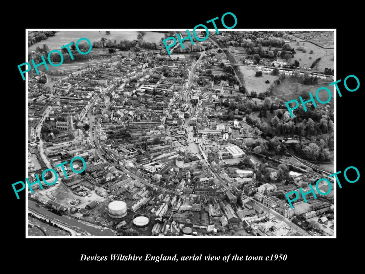 OLD 6 X 4 HISTORIC PHOTO OF DEVIZES WILTSHIRE ENGLAND VIEW OF THE TOWN ...