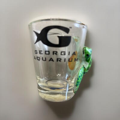ATLANTA GEORGIA SHOT GLASS STATE TRAVEL SOUVENIR AQUARIUM WHALE SHARK ...