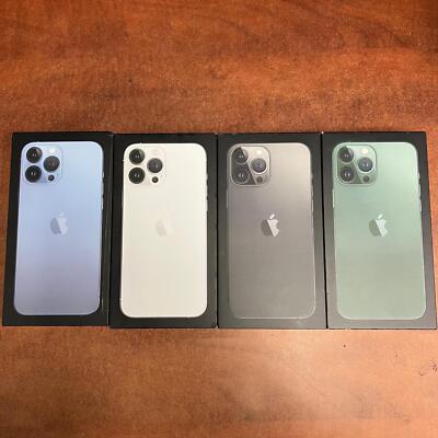 Original iPhone Retail Box with Manual 13 Pro Max Mini Black Gold ...