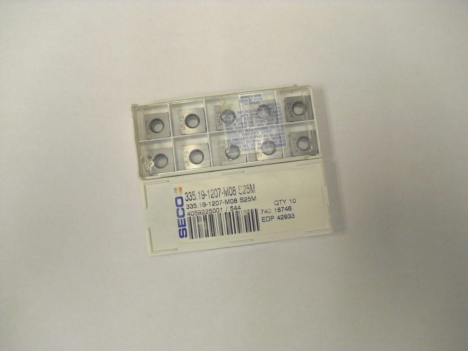 335.19-1207 M08 S25M SECO Insert **10PCS** Genuine | eBay