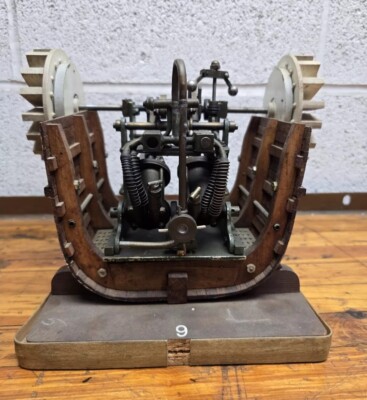 Vintage Marine Boat Ship Steam Engine Model Dual Cylinder High Quality ...