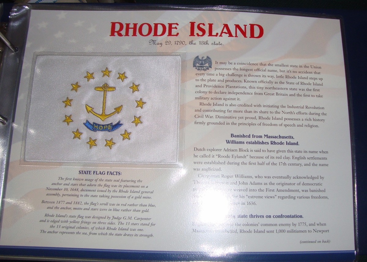 Flag Of Rhode Island Newport