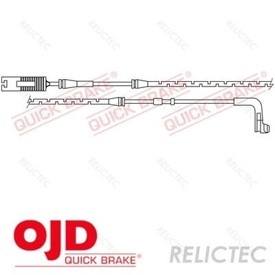 Front Brake Pad Wear Sensor Indicator Wire BMW:E65 E66 E67,7 ...