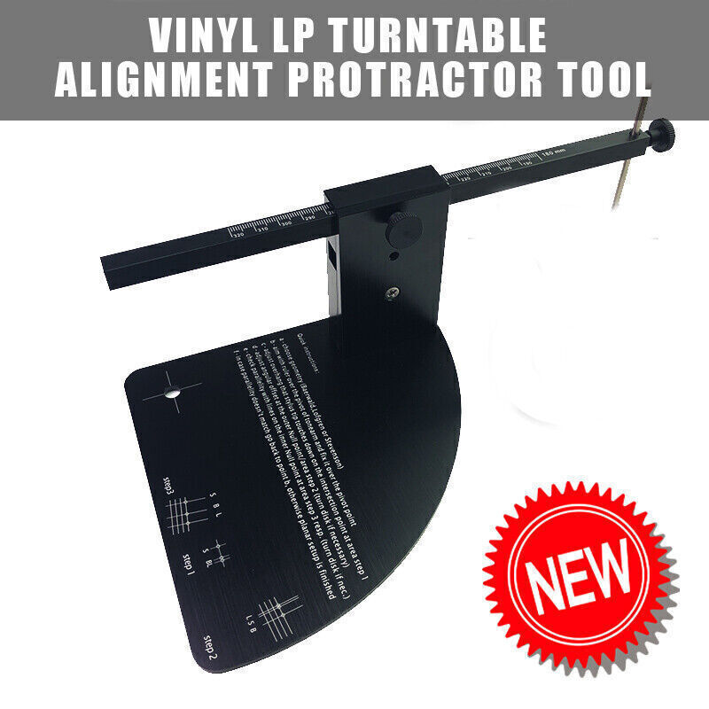 Vinyl LP Turntable Alignment Protractor For Phono Record Cartridge ...