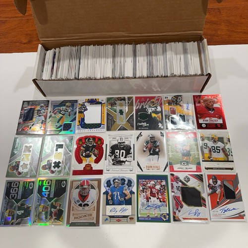 Huge Lot 800 NFL Football Cards Auto Relic Numbered Prizm Rookie Insert ...