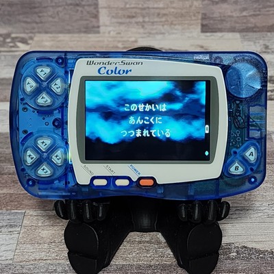 WonderSwan Color Handheld Console Crystal Blue IPS Screen Japan System ...