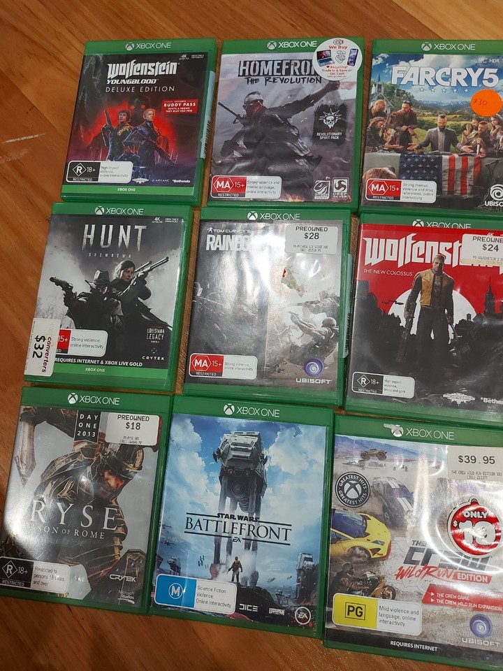 X Box One Games Bulk Lot Shotting Driving Adventure Call Of Duty | eBay ...