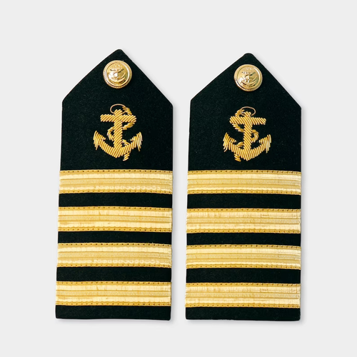 New Military Shoulder Epaulette board Navy Captain rank with fast ...