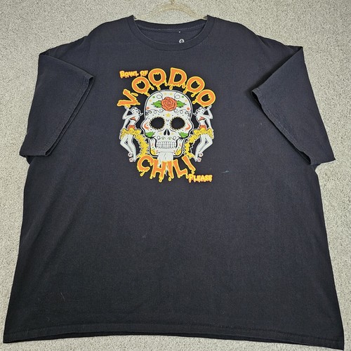 Custom Ink Voodoo Chili Men's Tee XXL Skull Insane Unique | eBay