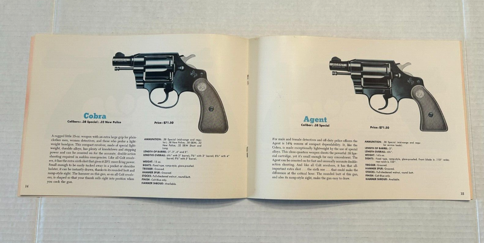 VINTAGE 1950'S COLT FIREARMS CATALOG | eBay