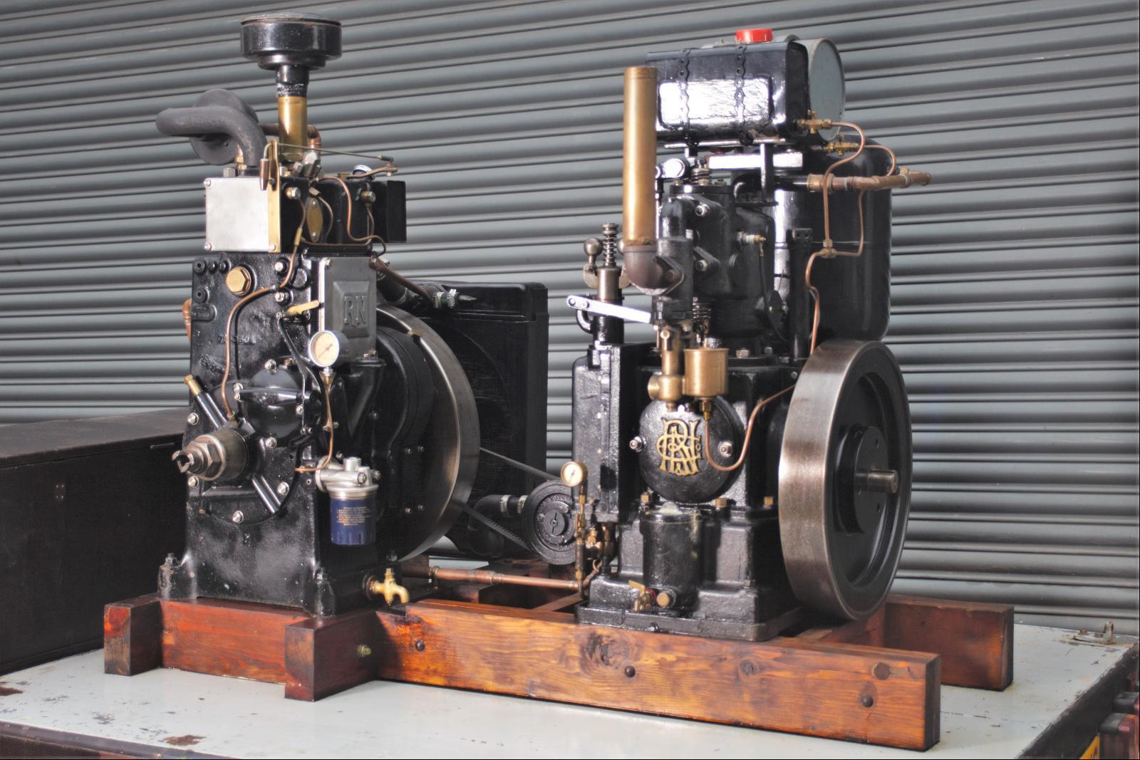 Pair of Russell Newbery Single Cylinder Engines - National/Russell ...