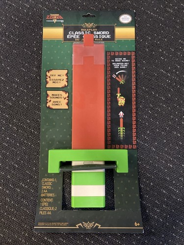Nintendo Legend of Zelda Cosplay 8-Bit Classic Sword ThinkGeek (New In ...