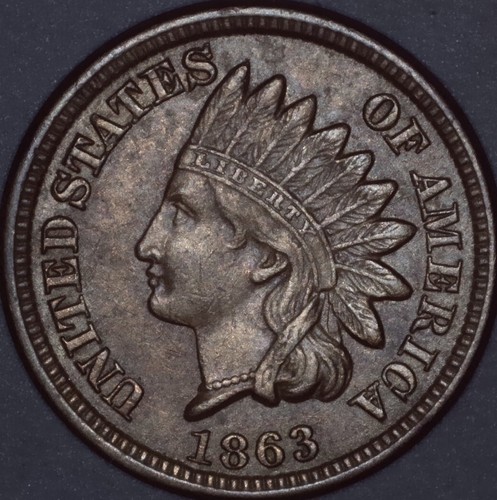 1863 Indian Head Cent AU-UNC / (1080p Video) | eBay