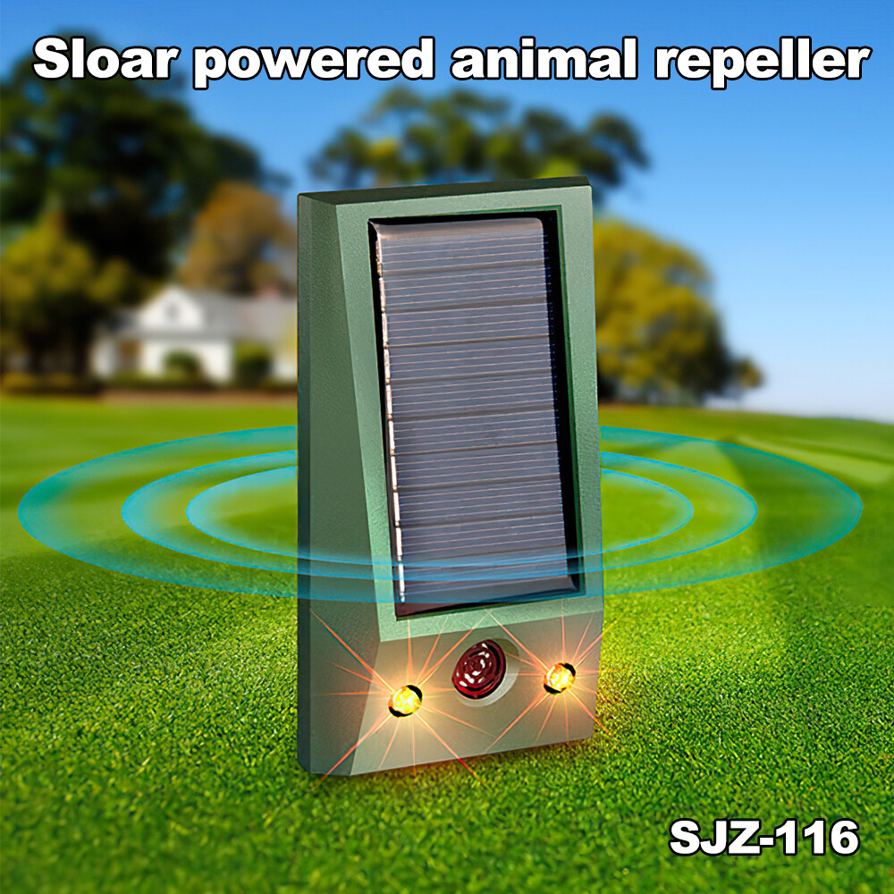 Solar Ultrasonic Animal & Pets Repeller Motion Sensor Bird Rat Possum ...