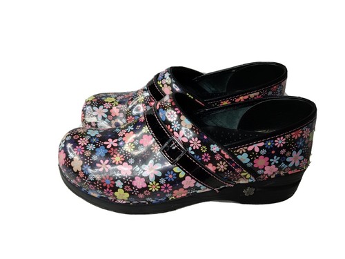 Koi by Sanita Clogs Danish Professional Shoes Ponds Floral Sz 8 AS IS ...