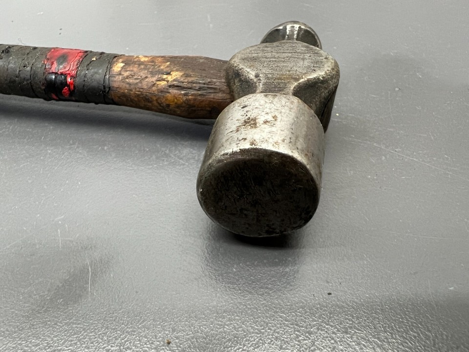 (H) VINTAGE SNAP-ON BLUE POINT 4 OZ BALL PEEN HAMMER MACHINIST GUNSMITH ...