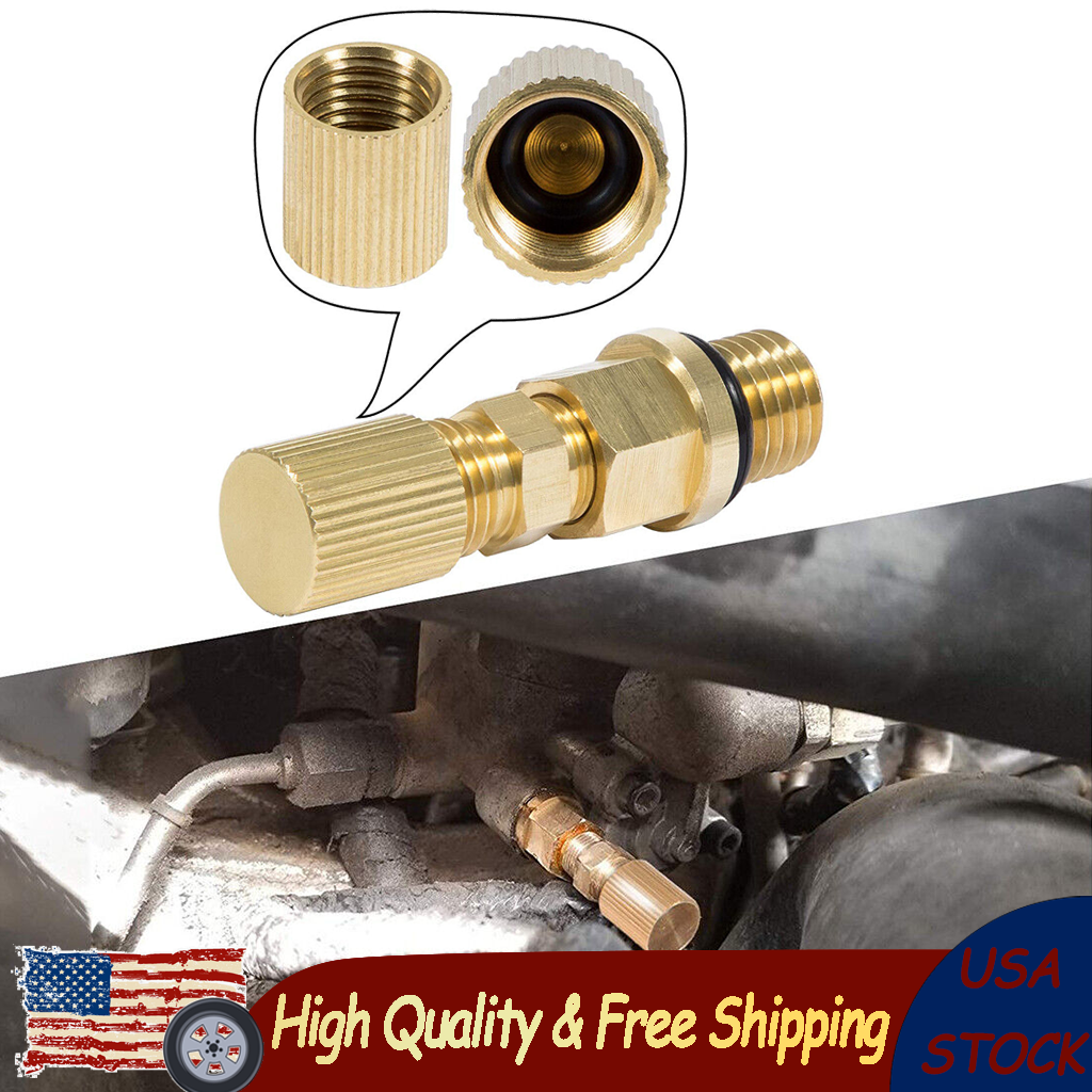 Fuel Pressure Test Fitting Adapter with Schrader Valve For 2003-2010 ...