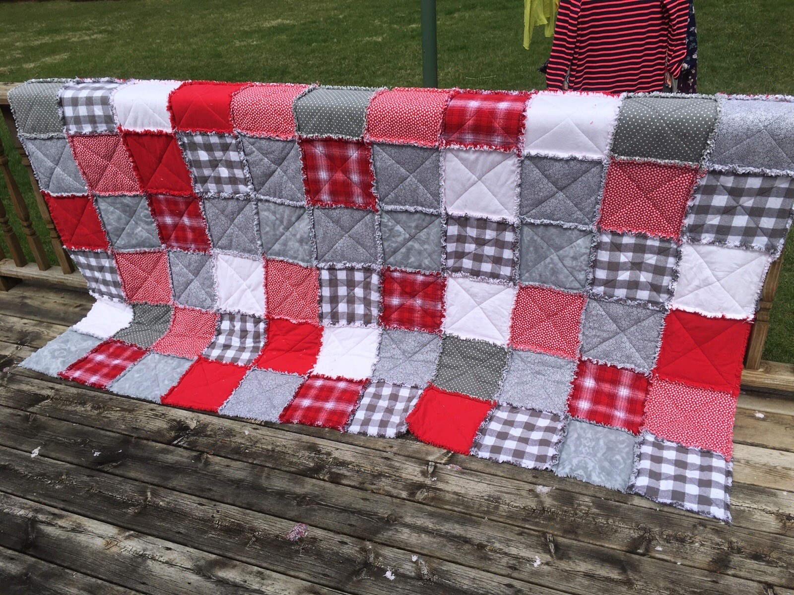 New king Size Rag Quilt, Handmade Custom order Summer Sale | eBay