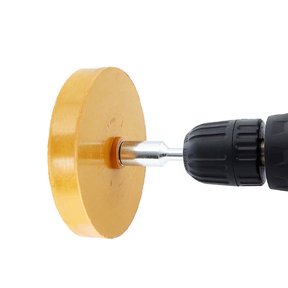 88mm Rubber Eraser Caramel Wheel FREE DRILL Attachment Low Heat Stripe ...