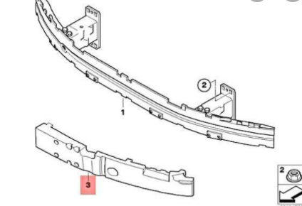 BMW 5 E60 M Front Left Support Shock Absorber Foam 51117896589 NEW ...