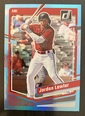2023 Donruss Rated Prospect Carolina Blue Jordan Lawlar Diamondbacks ...