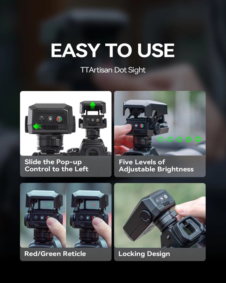 TTArtisan Camera Dot Sight With Cold Shoe Mount for Telephoto Photography Assist | eBay