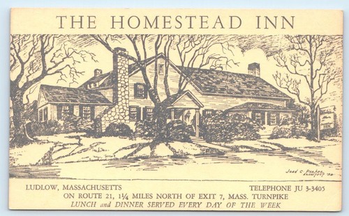 LUDLOW, MA Massachusetts ~ THE HOMESTEAD INN John C. Parker Architect ...