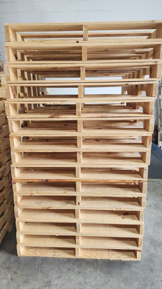48x40 HT Wood Pallets - 48" x 40" 4-Way Pallet Fast Shipping | eBay