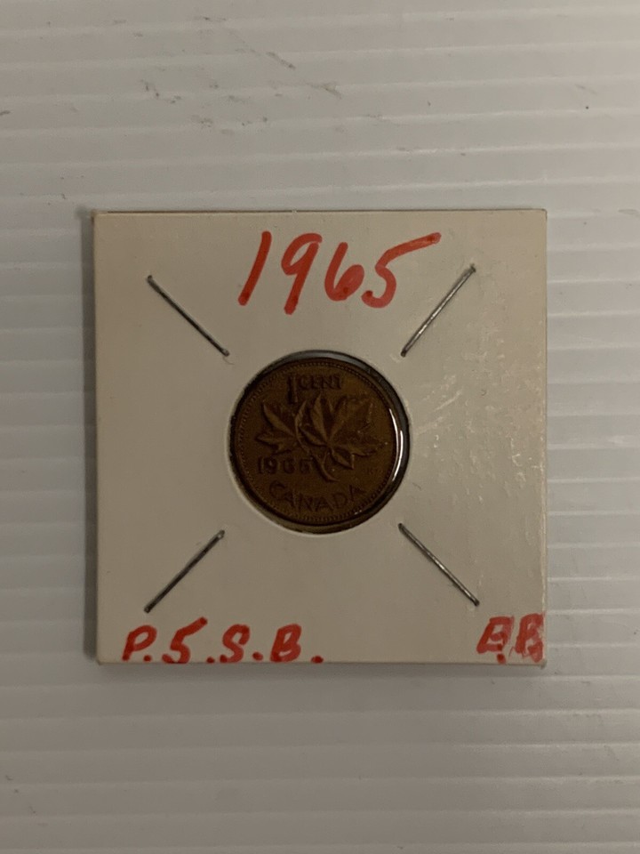 1965 “P5SB” Canadian Penny Error Coin - Extremely Rare, Fine Grade | eBay