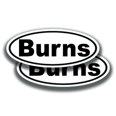 BURNS NAME DECALs 2 Stickers Bogo Car Truck Bumper Window | eBay