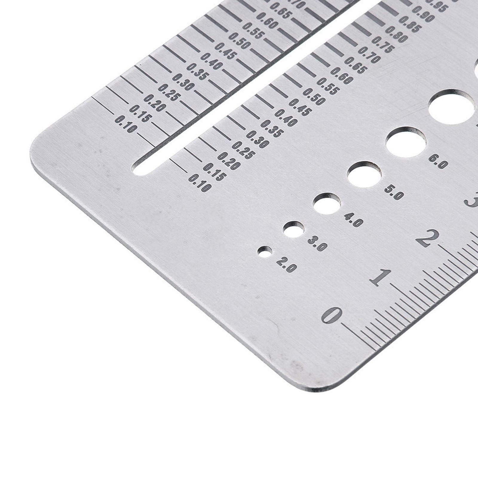 Screw Gauge Size Plate Fastener Diameter Measuring Checker Measure A ...