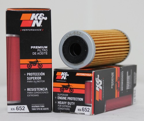KTM Husqvarna GASGAS KN652 Oil Filter K&N 652 Twin Pack | eBay