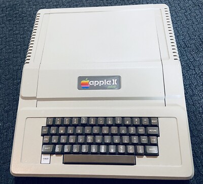 Vintage EUC 1980 Apple II Plus Computer Rare Microsoft ROM Plus RAM ...