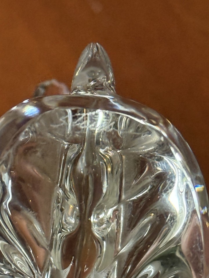 Vtg Mid Century Steuben Crystal Art Glass Dolphin / Fish By George ...