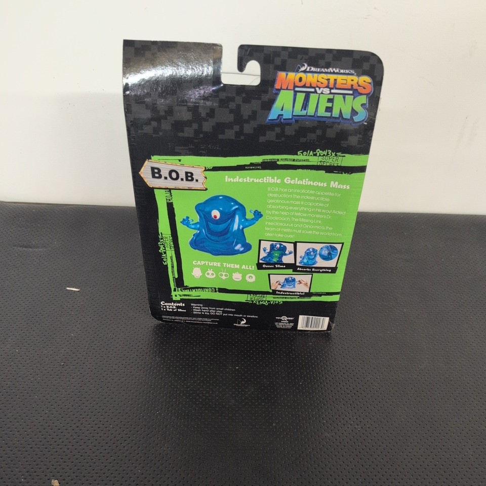 Monsters VS Aliens Bob The Blob B.O.B. Figurine & Slime DreamWorks Rare ...
