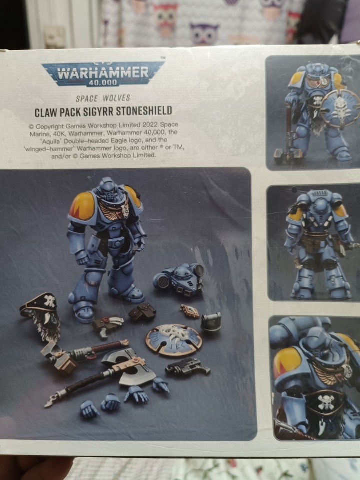 JOYTOY WARHAMMER 40K 1:18 SPACE WOLVES CLAW PACK SIGYRR STONESHIELD | eBay