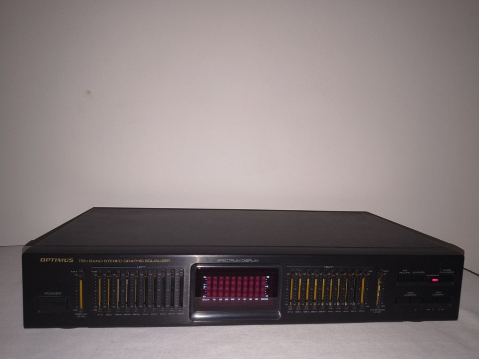Vintage Optimus (10) Band Stereo Graphic Equalizer **Radio Shack ...