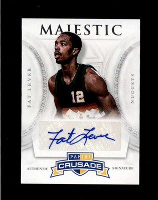 FAT LEVER 2012/13 PANINI CRUSADE #72 MAJESTIC AUTOGRAPH AUTO BC9544 | eBay