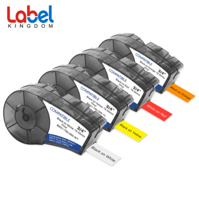 BMP21-PLUS Labels High Adhesion Vinyl Compatible M21-750-595-WT/OR/RD ...