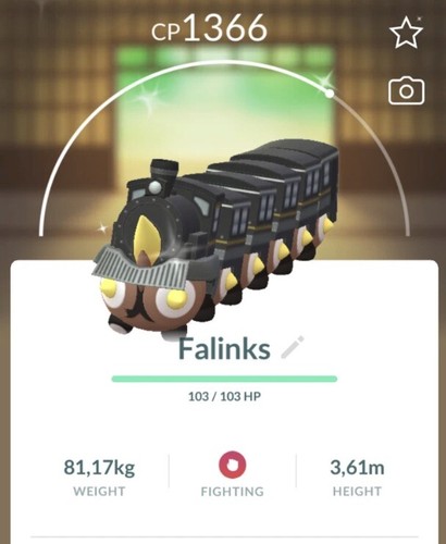 Trade shiny Falinks Train Conductor Pokemon (Registered Trade Only) | eBay