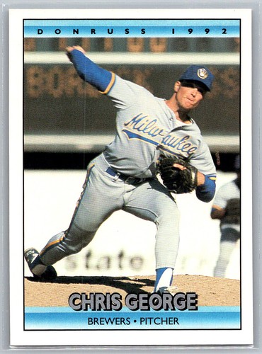 # 746 Chris George Milwaukee Brewers 1992 Donruss | eBay