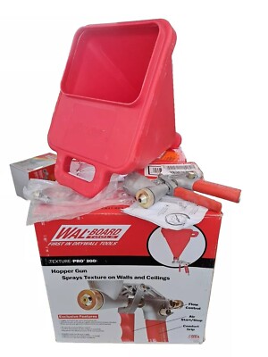 Texture-pro 200 Hopper Gun With 3 Spray Tips Walboard Tools Ceiling ...