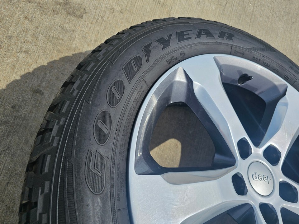 20" Jeep Grand Cherokee L OEM wheels rims 9287 95199 tires GOODYEAR A/T ...