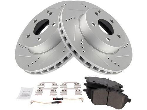 For 2013-2015 Mercedes C250 Brake Pad and Rotor Kit Front 21455GPDH ...