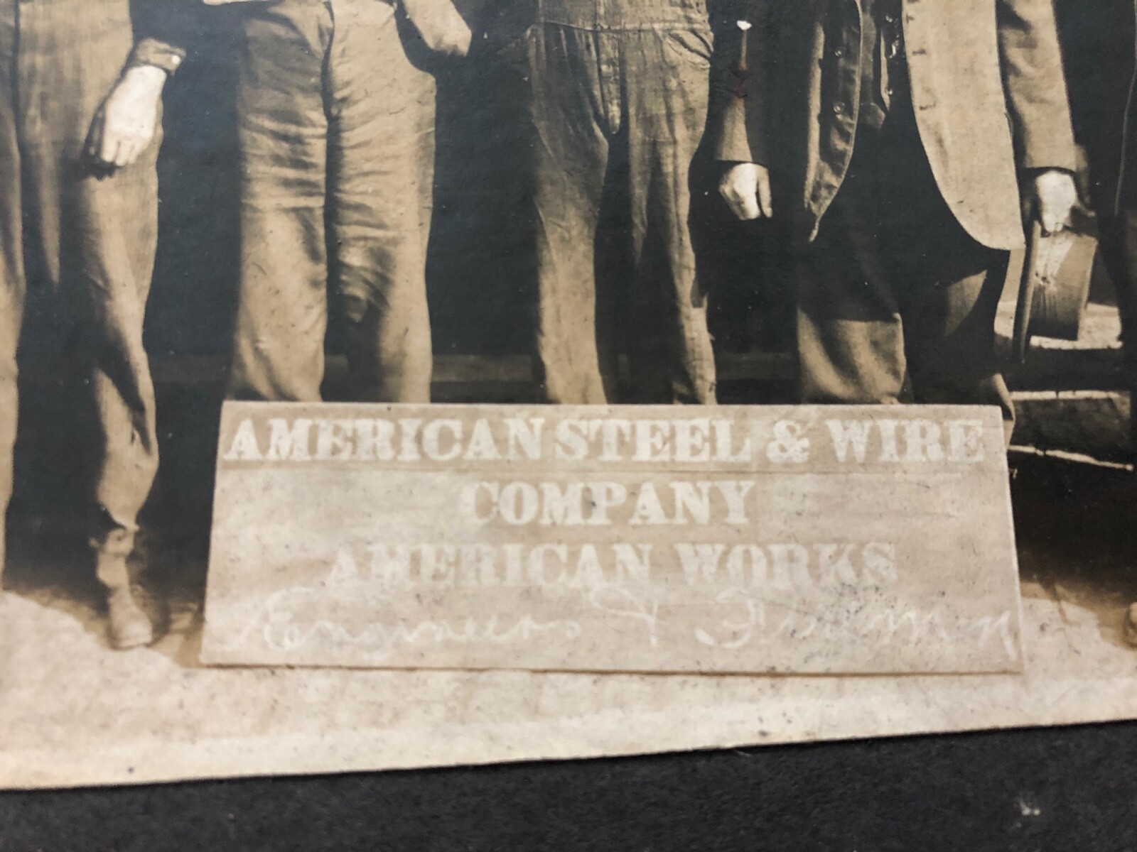 Vintage REAL PHOTO American Steel & Wire Company Workers Factory ...