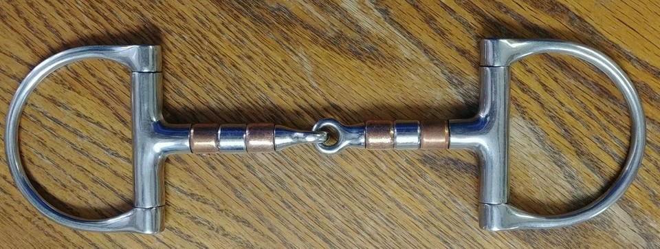Unbranded D-ring Snaffle with Copper Rollers - 5" size | eBay