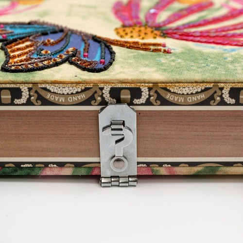 Hand made Cigar box purse case beaded handle | eBay